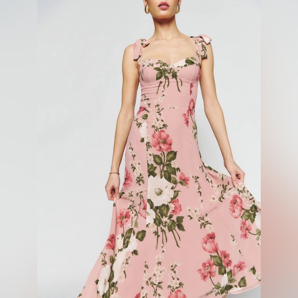 Reformation | Dresses | Reformation Nadira Dress Rose Garden New Nwt ...